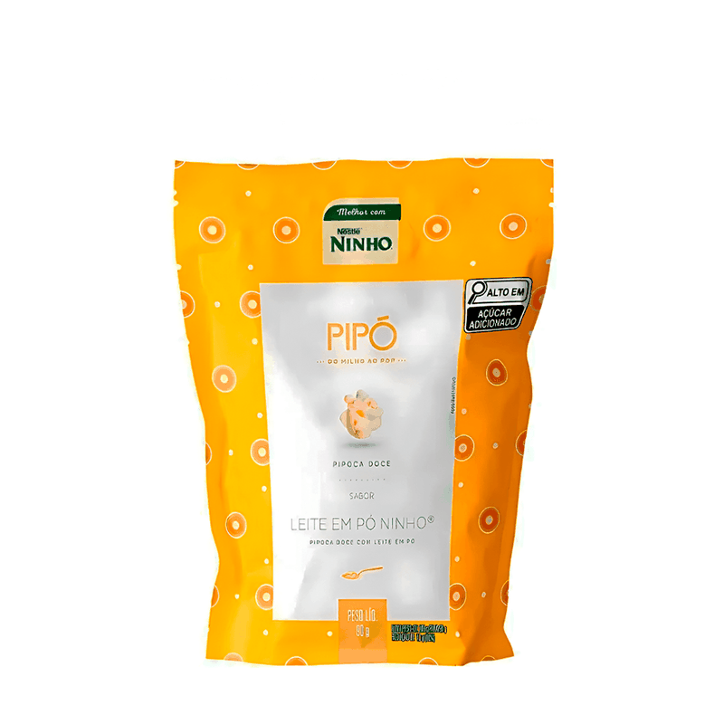 Pipoca Gourmet Sabor Leite em Pó Ninho Pipó – 90g - Casa Santa Luzia
